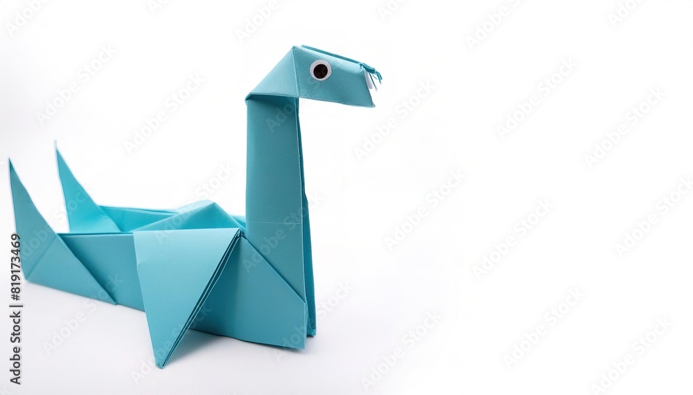 monsters cryptid mythological creature concept origami of loch ness ...