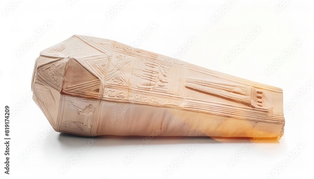 ancient Egypt sarcophagus concept origami hand carved out of soap ...