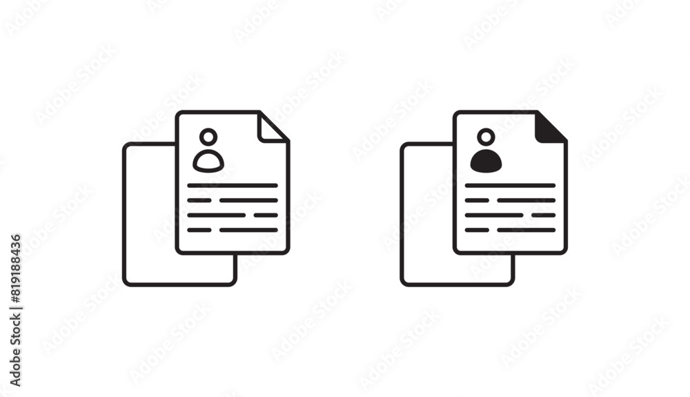 Personal Data icon design with white background stock illustration ...