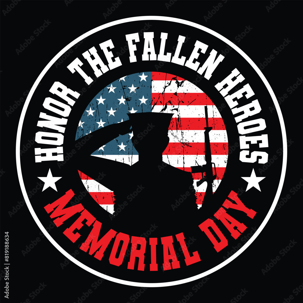 Memorial Day. May 27, 2024. Honor The Fallen Heroes Memorial Day.Usa ...