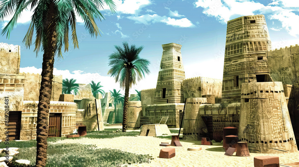 Desert Archaeology: Traces of Ancient Civilizations - Picture a scene ...