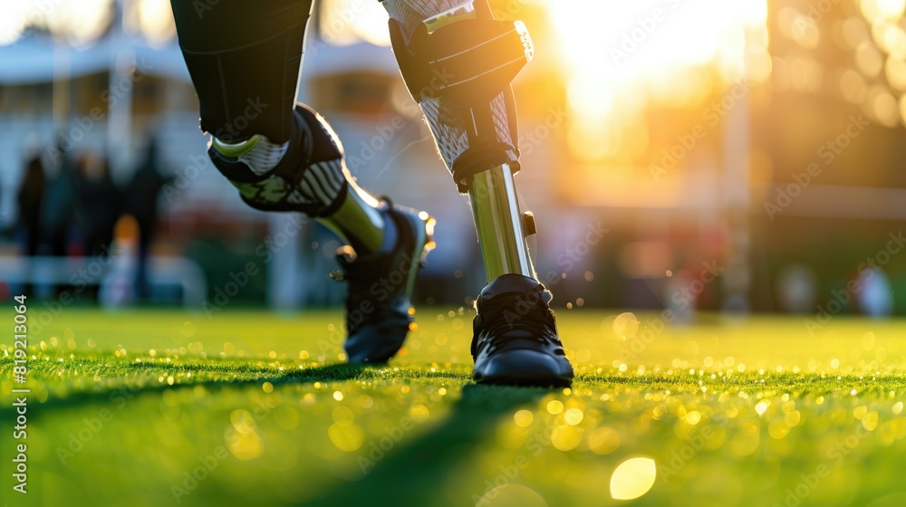 medical treatment images of male athletes with prosthetic legs in ...