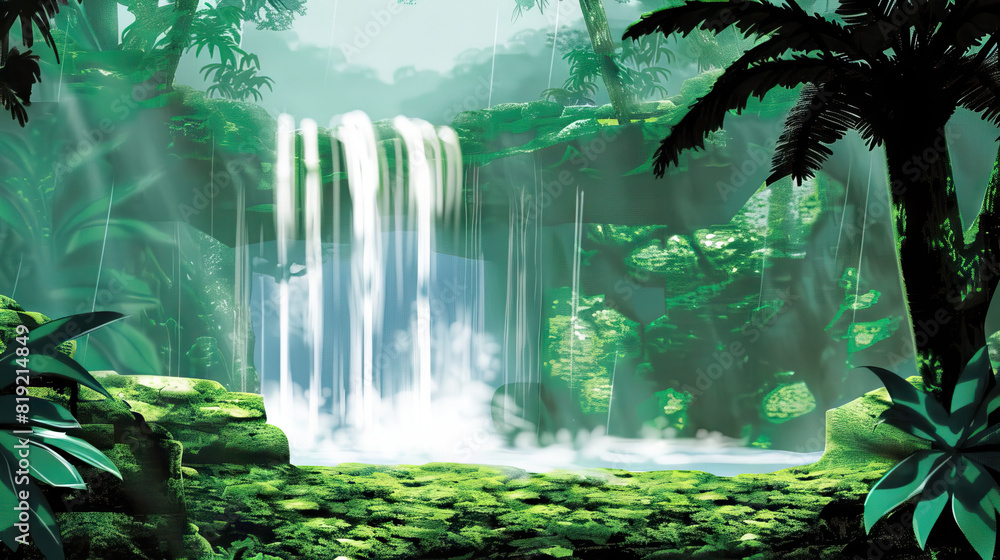 Jungle Waterfalls: The Cascading Beauty of Hidden Falls - Visualize a ...