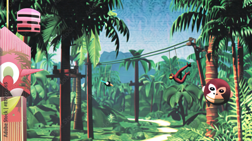 Sounds of the Jungle: A Symphony of Wildlife - Picture a scene where ...