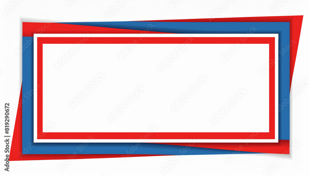 Red White and Blue Border Background Stock Illustration | Adobe Stock