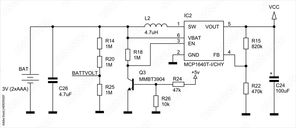 Schematic diagram of electronic device. Vector drawing electrical ...