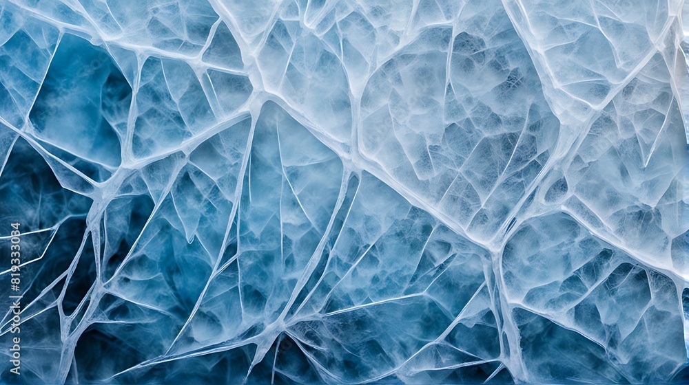 Captivating Winter Beauty: Natural Blue Ice Texture with Intricate ...