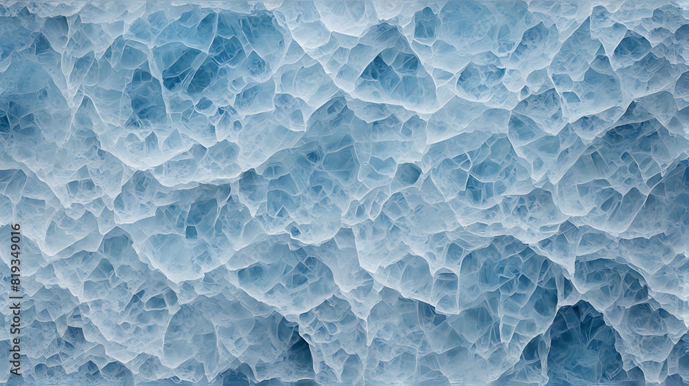 Captivating Winter Beauty: Natural Blue Ice Texture with Intricate ...