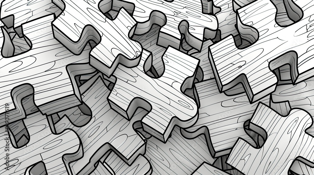 Coloring page, abstract art, illustrator, white background, vector ...