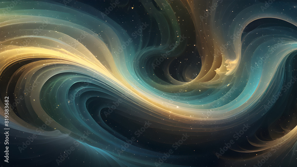 Abstract Waves in Space: evoke the vastness and mystique of the ...
