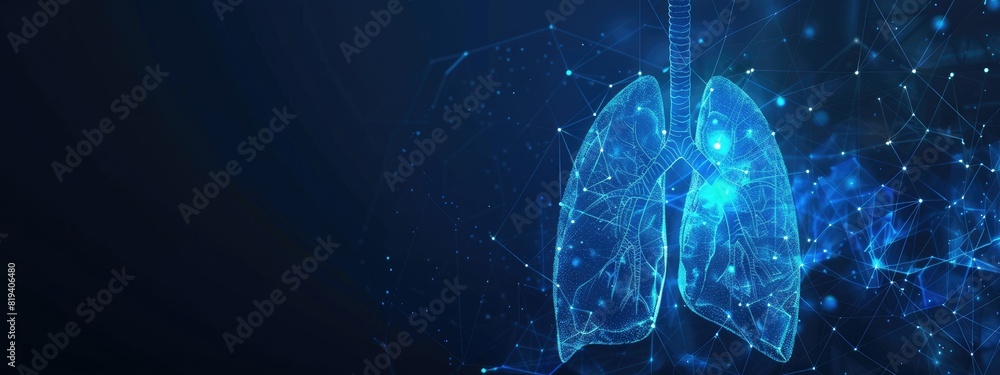 background Abstract blue human lungs. lungs anatomy Stock Illustration ...