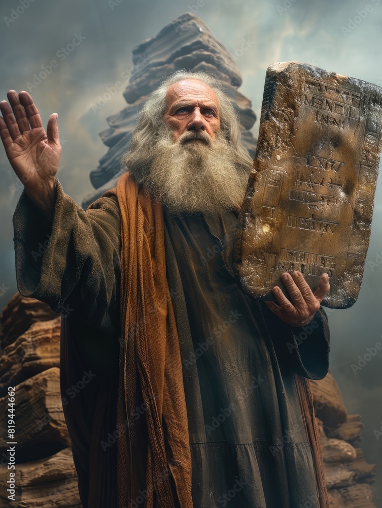 God gave Moses the Ten Commandments on Mount Sinai, a pivotal moment in ...
