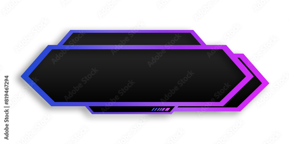 Alert Blue and Purple Gothic Emo Theme Overlay Template For Streamer ...