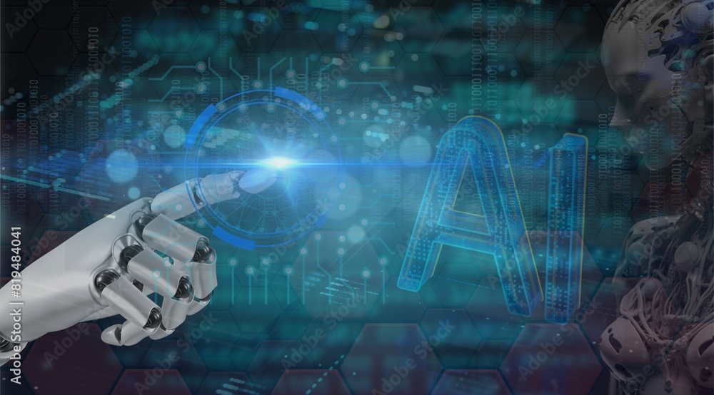 Explore the captivating fusion of AI technology in modern art, captured ...