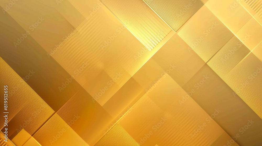 abstract minimal geometric, gold square shape on gold space background ...