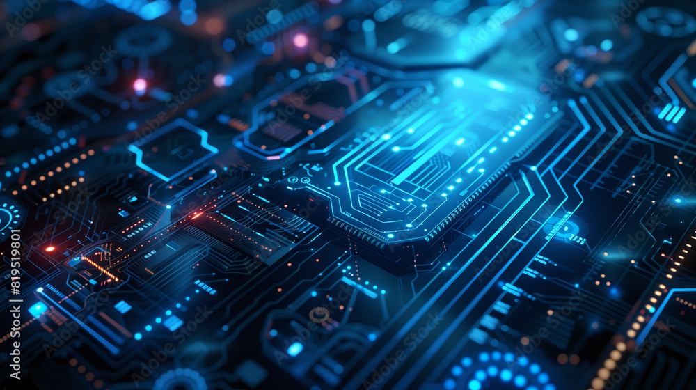 futuristic digital technology background, modern internet cyber tech ...