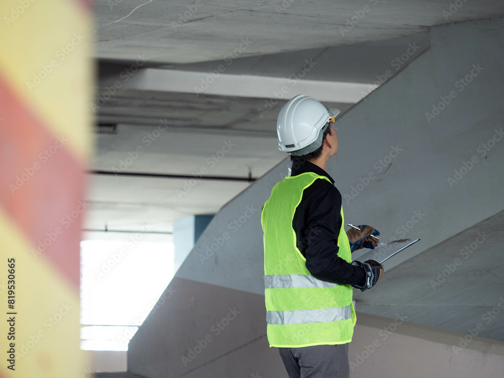 Engineer foreman male man person people human white hardhat helmet ...