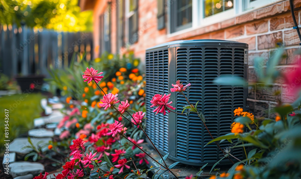 Residential Garden Air Conditioner Unit, Outdoor Cooling System ...