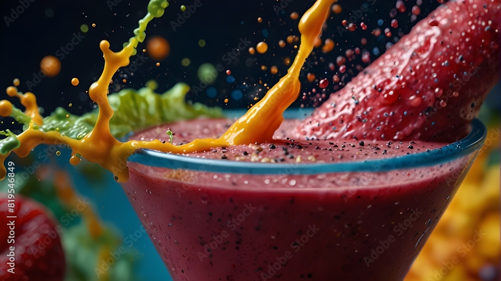 A kaleidoscope of colors exploding mid-air, captured in stunning 8K HD ...