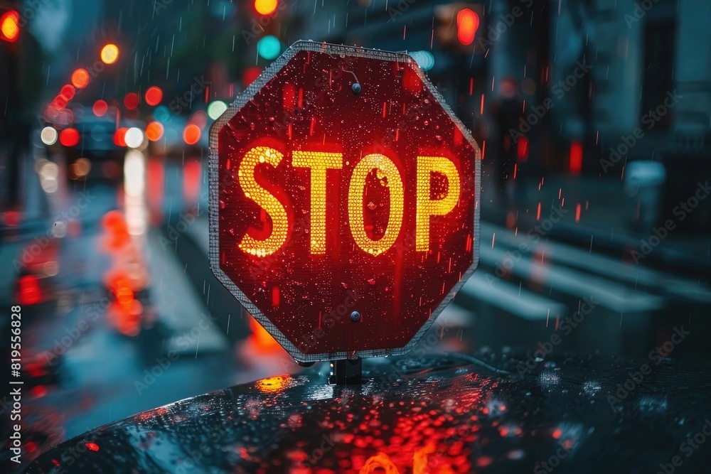 Stop signs are traffic signs designed to inform drivers that they must ...