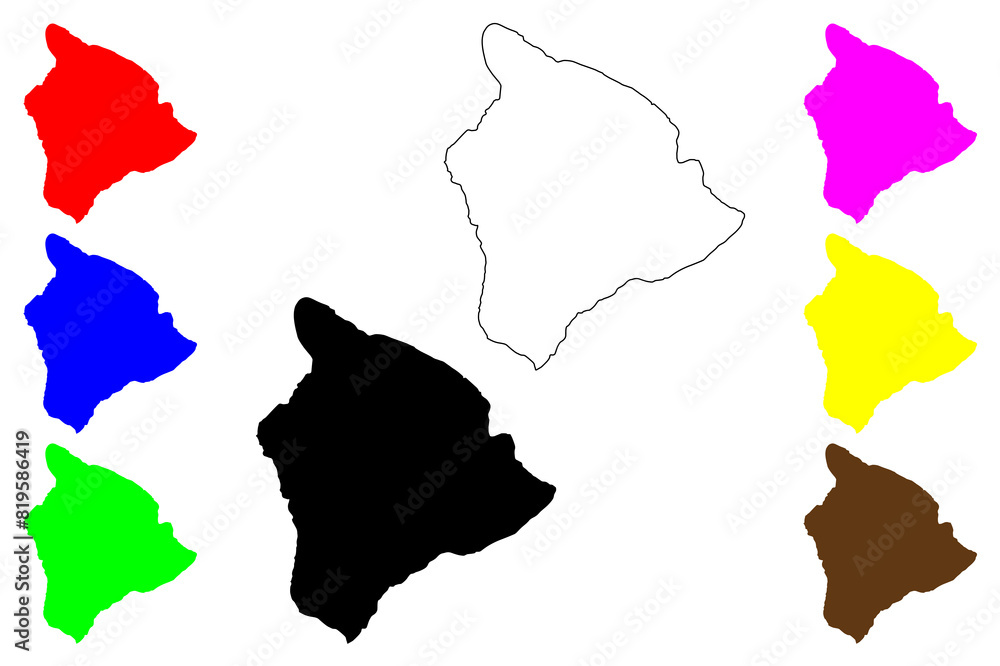 Hawaii island (United States of America, North America, US, USA ...