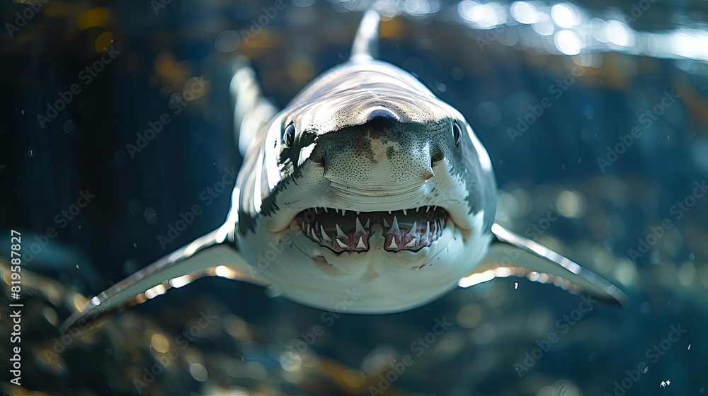 Portray the predatory nature of sharks as apex predators of the marine ...