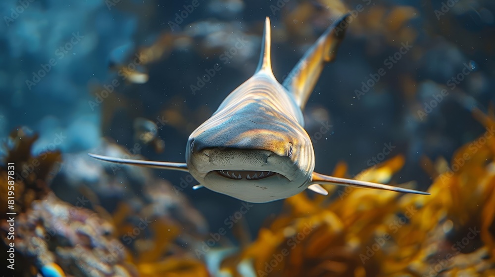 Portray the predatory nature of sharks as apex predators of the marine ...