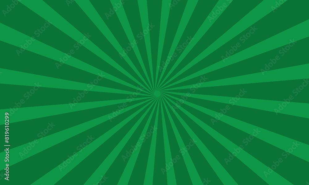 Sunburst background. Green sunbeam. Wallpaper with green sun burst ...