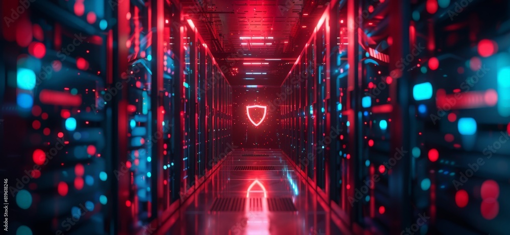 Protection network security and safe your data from ransomware concept ...