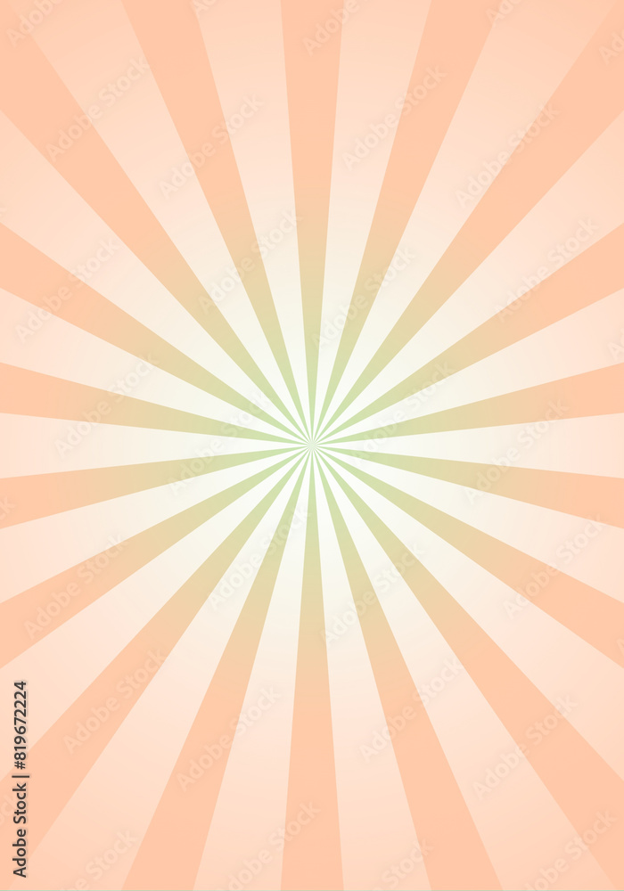 Orange Pastel Gradient with Sunburst White Rays - Vertical Background ...