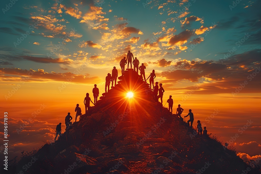 Foto de Elevating Together: Reaching New Heights as a Team, group of ...