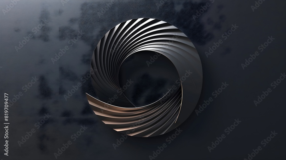 An abstract logo mark design with minimalist lines and subtle gradients ...