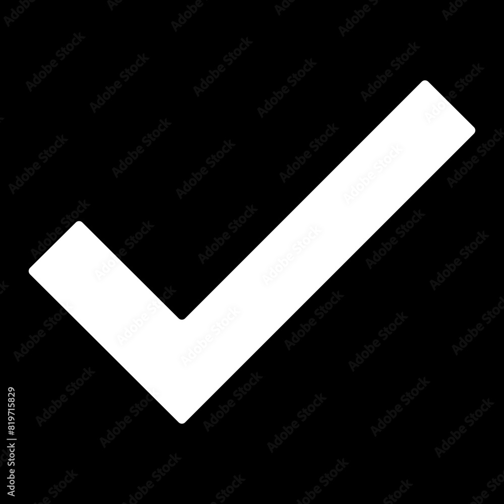 Check mark icon. Tick mark symbol. Simple check mark. Quality sign icon ...