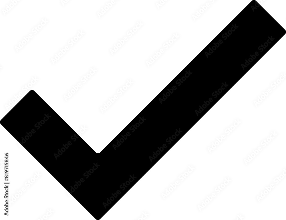 Check mark icon. Tick mark symbol. Simple check mark. Quality sign icon ...