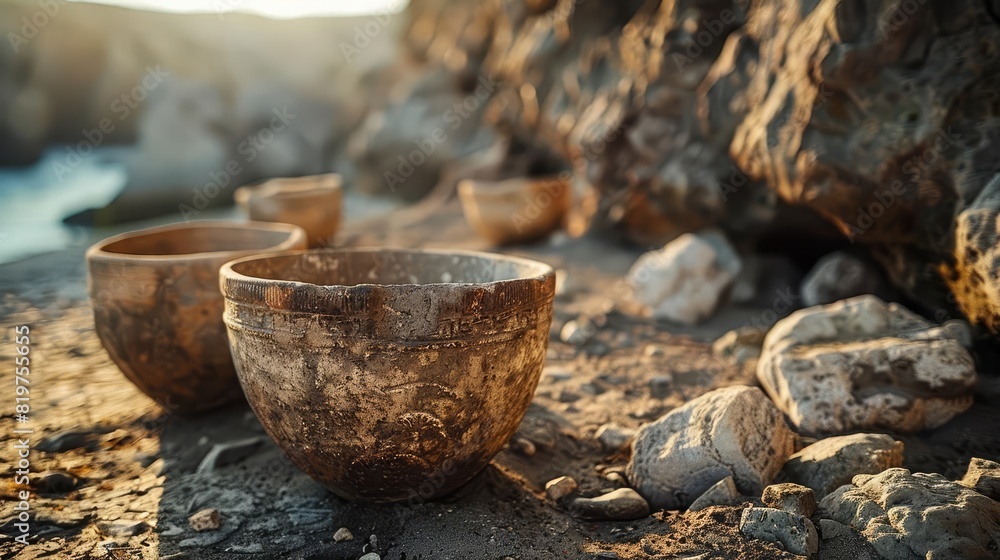 Documentary-style photography of the Beaker culture, capturing ancient ...