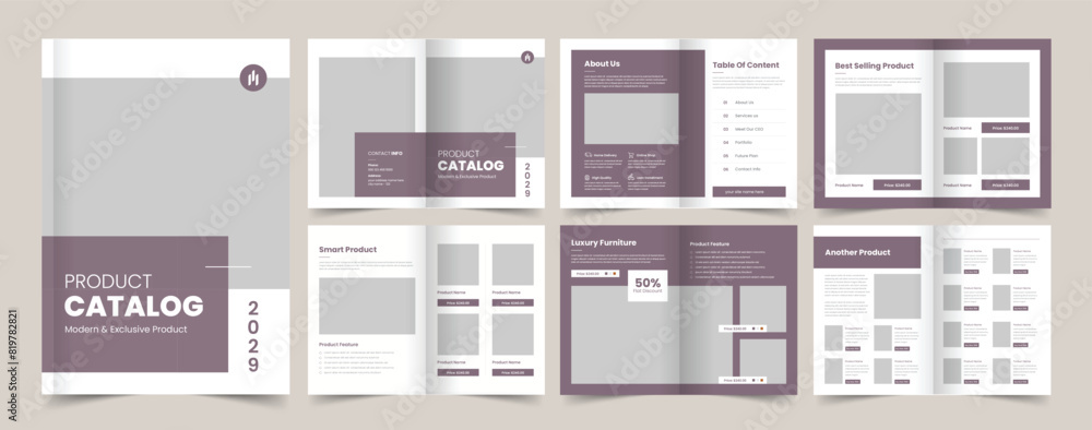 Modern Product Catalog, Brochure Design, Catalogue Template, Company ...