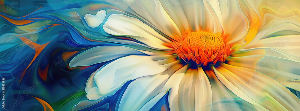 Use abstract shapes and colors to portray the concept of impossible ...