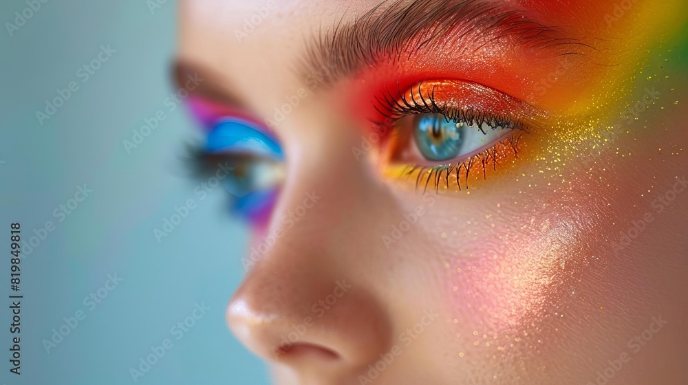 photography,Creative and colorful makeup looks inspired by the Pride ...