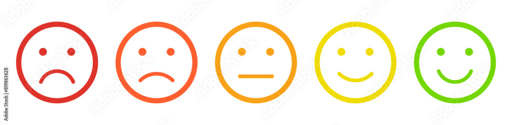 Poster Feedback emoticons emojis – Tableau | Europosters