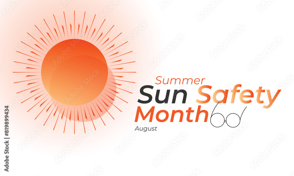 Summer Sun Safety Month. background, banner, card, poster, template ...