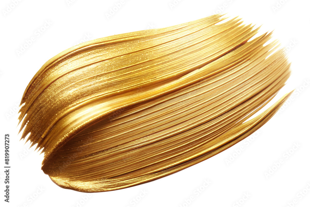 Photo & Art Print Gold Metallic Brush Stroke: A shiny, metallic gold ...