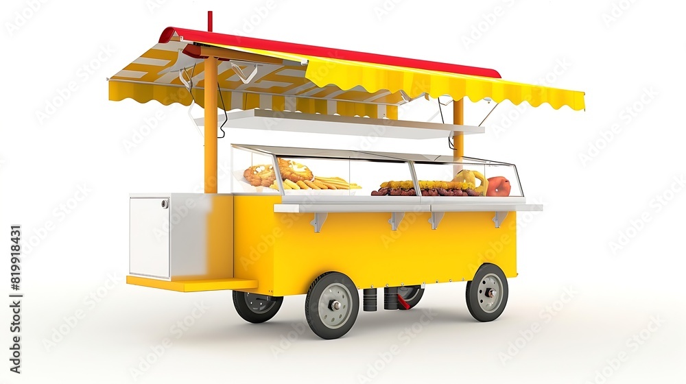 Gerobak aluminium or 3D template aluminum cart design for selling ...