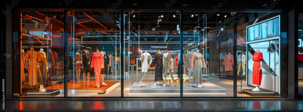 Design a digital retail storefront for a trendy fashion brand, high ...