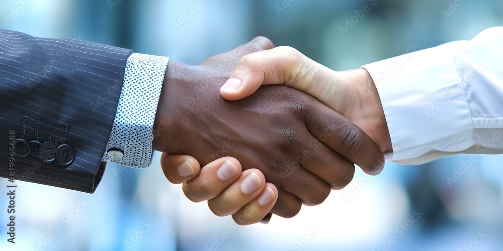 ภาพประกอบสต็อก Image of diverse handshake symbolizes crosscultural ...