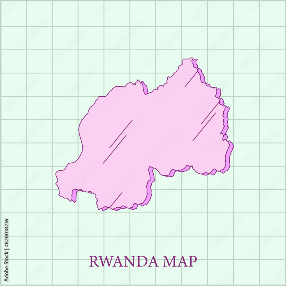 vector regions map of Rwanda Stock Vector | Adobe Stock