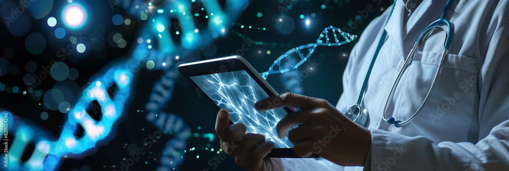 Advanced medical technology enables the doctor to visualize the DNA ...