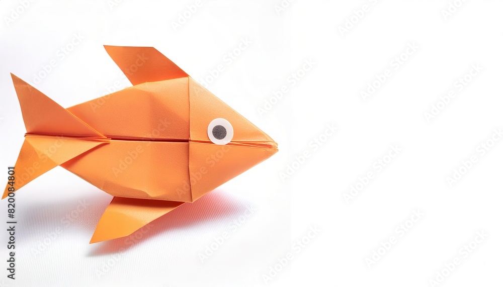 Animal aquatic water concept origami isolated on white background of ...