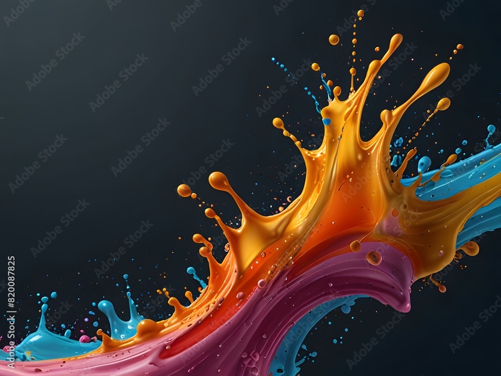 Liquid Motion: Dynamic Splash Designs for Versatile Overlaying Stock ...