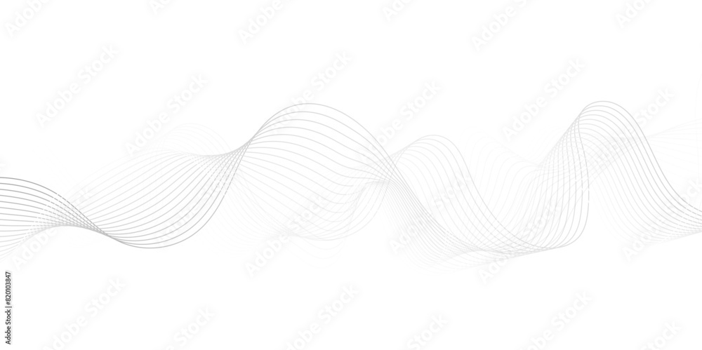Abstract grey wavy lines Digital frequency track equalizer background ...