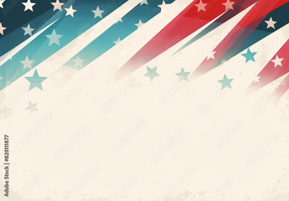 American Flag Border with Gradient Colors for PowerPoint Presentation ...
